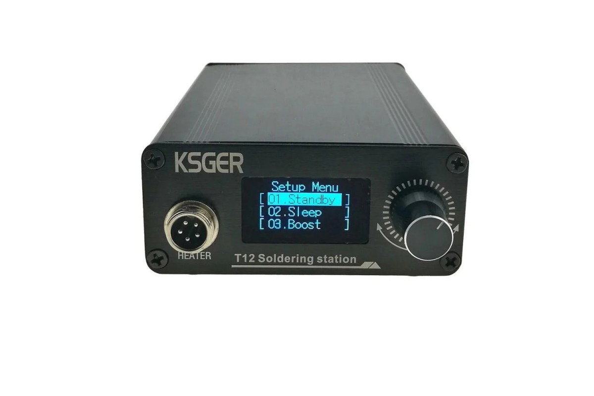 KSGER STM32 V2.0 OLED Паяльна станція на жалах T12 (Hakko) тонка передня панель